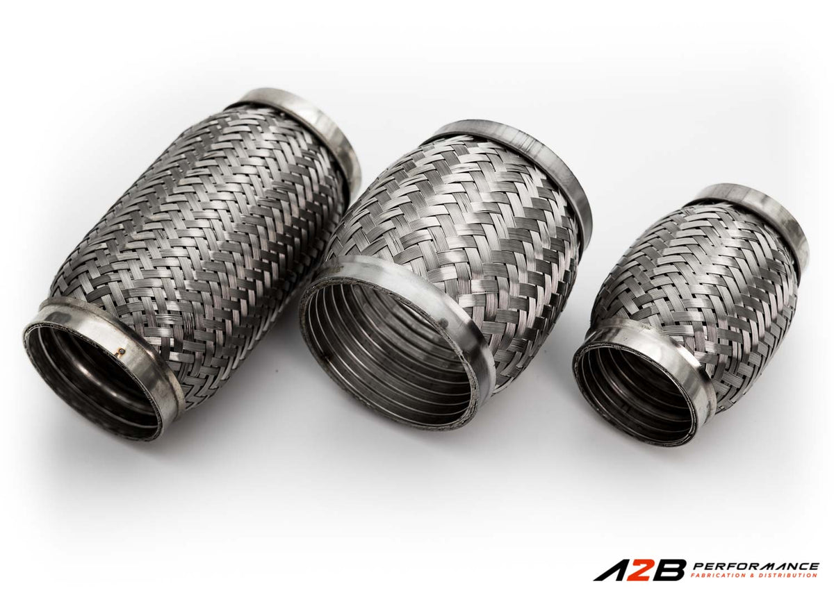 Flex pipe HD (Interlock) 8"L 3" dia. SS304 — A2B Performance