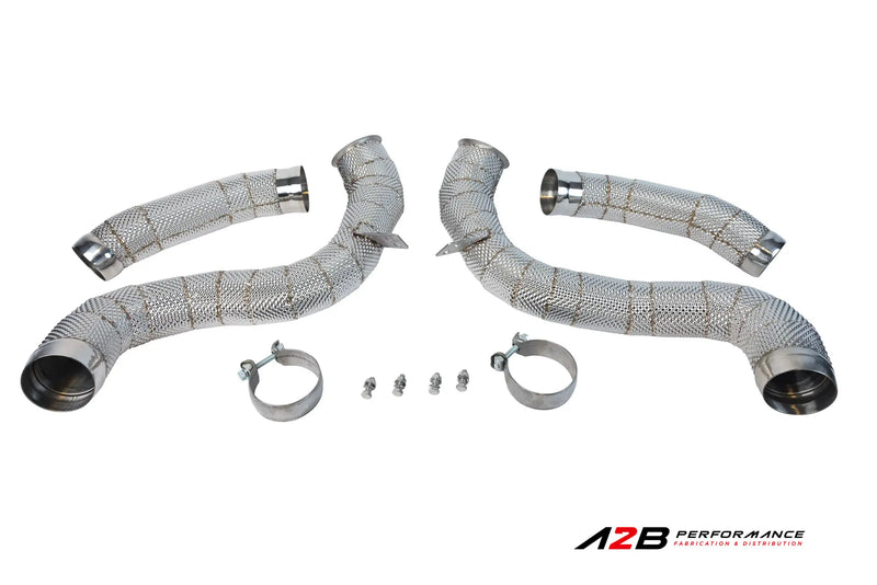 Downpipe Heat Shielded BMW G90 G99 M5 2024+ — A2B Performance
