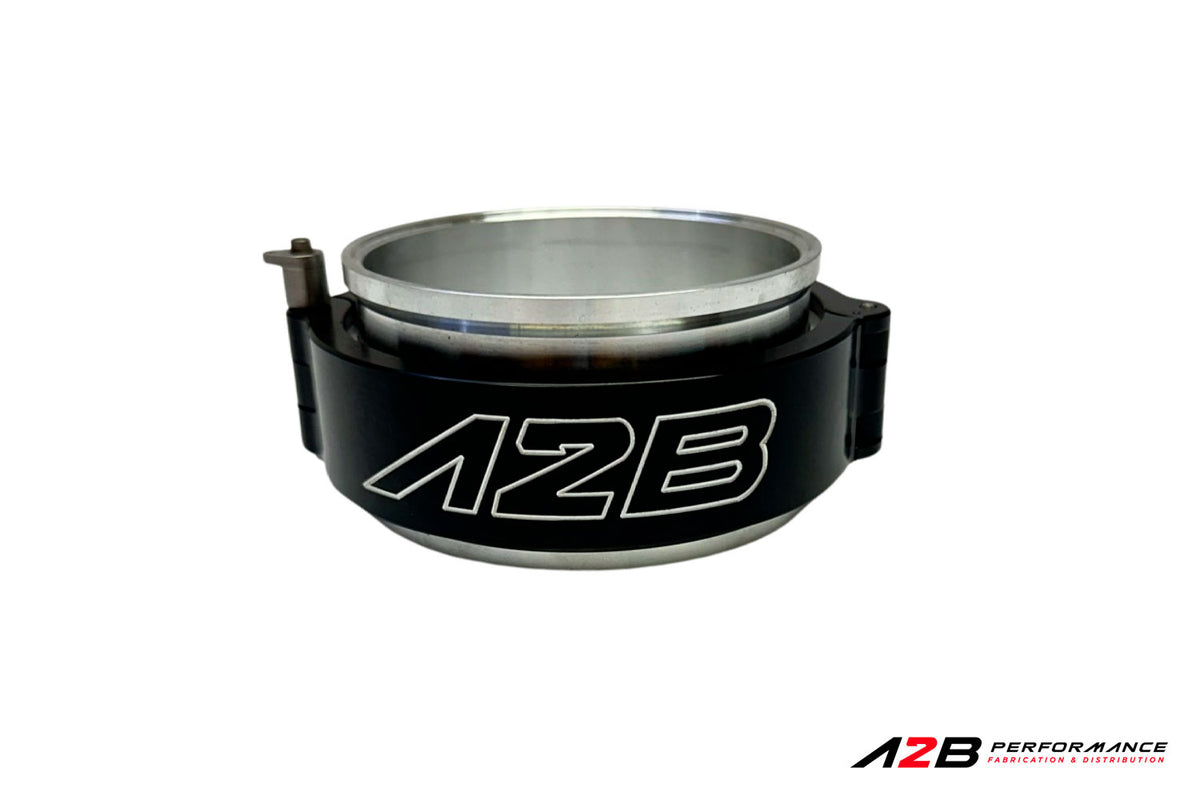 Aluminum HD Clamp Assembly with Black Clamps | Dia. : 2.5" — A2B Performance